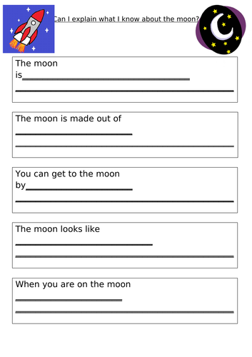 Man on The Moon Moon Factsheet | Teaching Resources