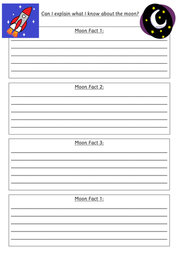 Man on The Moon Moon Factsheet | Teaching Resources