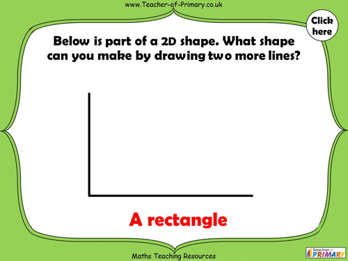 2D Shapes - Year 1 | Teaching Resources