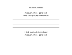 A Child's Thought Classic Poetry Plans | Teaching Resources