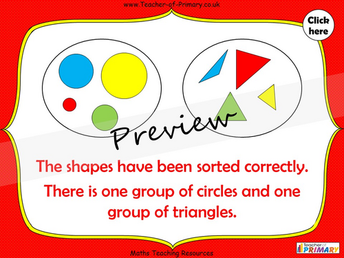 Sorting 2D Shapes - Year 1 | Teaching Resources