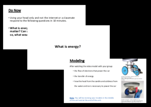Energy Transfer Anchoring Phenomena and Do Now | Teaching Resources
