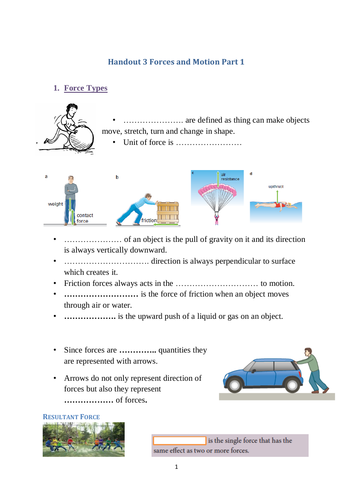 IGCSE Forces and Motion (CIE) | Teaching Resources