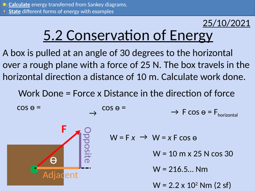 OCR AS level Physics: Work, Energy and Power | Teaching Resources
