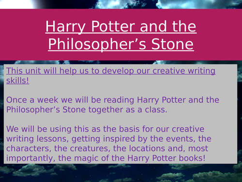 Harry Potter and the Philospher's Stone | Teaching Resources