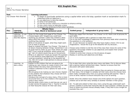 You Choose - Year 1 English Planning 5 Day Unit of work Nick Sharratt ...