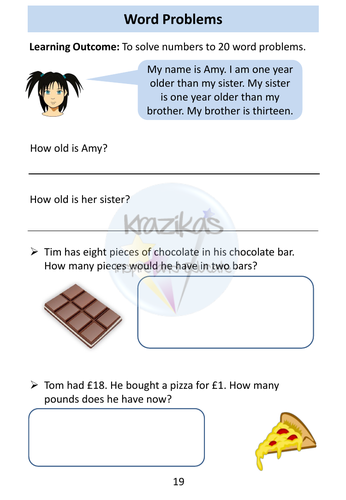 Numbers 1-20 Workbook - AQA Entry Level 1 Maths | Teaching Resources