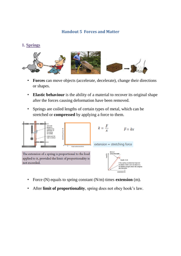 IGCSE Forces and Matter (CIE) | Teaching Resources