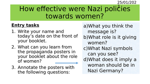 GCSE Germany | Women in Nazi Germany | Teaching Resources