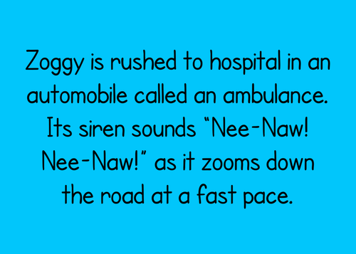 Learn Soft c, Soft g & Vowel Digraphs ow, ou: Zoggy At The Hospital ...
