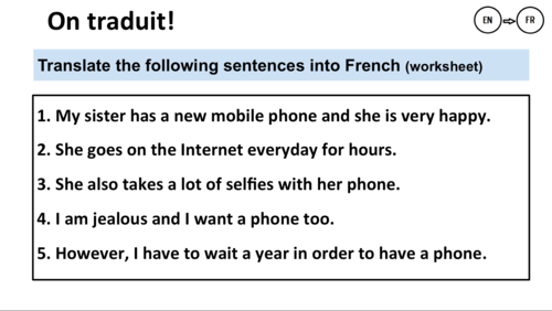 Technology in everyday life- Unit 2- GCSE French | Teaching Resources