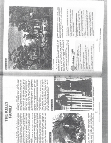 Ned Kelly English Unit - Black Snake Imaginative Recount Assessment Task and scaffolding ...