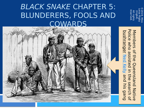 Ned Kelly English Unit - Black Snake - Chapter 5 | Teaching Resources