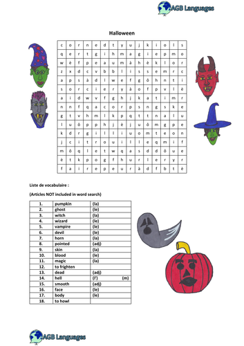 Halloween Activities and Games (French) | Teaching Resources