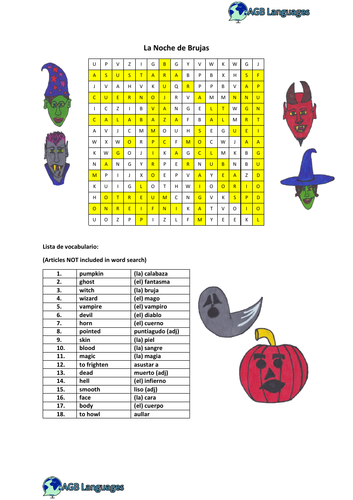 Halloween Activities and Games (Spanish) | Teaching Resources