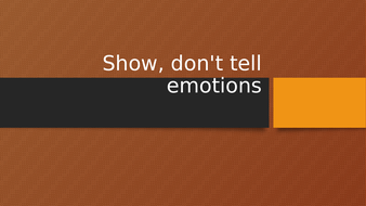 Show, don't tell emotions; Happiness | Teaching Resources