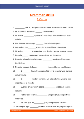 Grammar Gap Fills | Teaching Resources