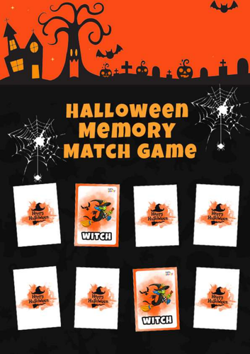 HALLOWEEN MEMO CARDS | Teaching Resources