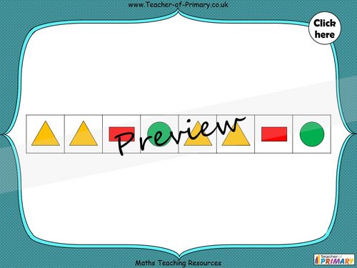 2D and 3D Shape Patterns - Year 1 | Teaching Resources