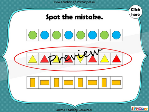 2D and 3D Shape Patterns - Year 1 | Teaching Resources