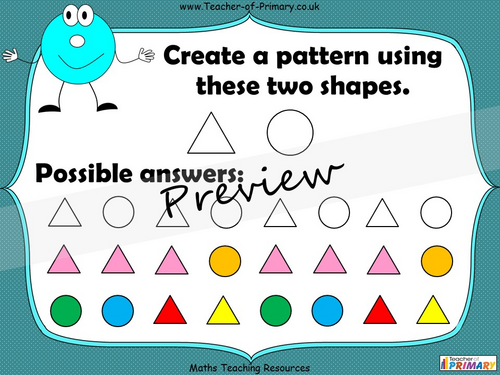 2D and 3D Shape Patterns - Year 1 | Teaching Resources