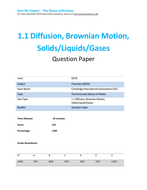 5.1.6 Diffusion KS3 AQA Activate Matter | Teaching Resources