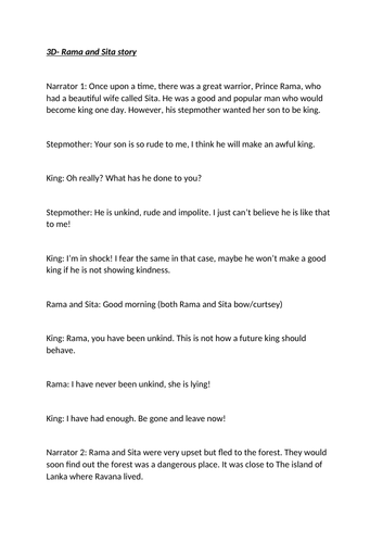Rama and Sita Script for assembly/play/production for Hinduism/Diwali ...