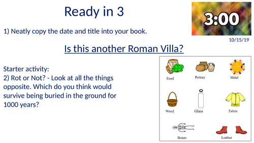 KS3 History Y7 The Romans - A Roman Villa - or is it? | Teaching Resources