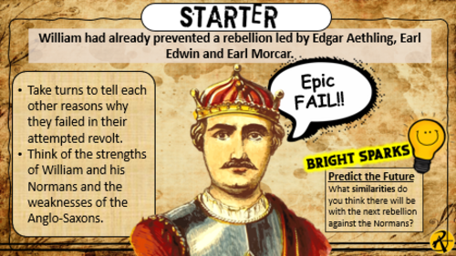 Edgar Aethling Rebellion North - Anglo-Saxon & Norman England - GCSE ...