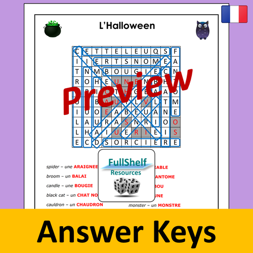 French Halloween Worksheets | Teaching Resources