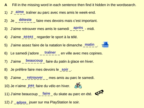 Studio 1, Module 3, Unit 4: J’aime faire ça! | Teaching Resources Studio 1, Module 3, Unit 4: J’aime faire ça! | Teaching Resources