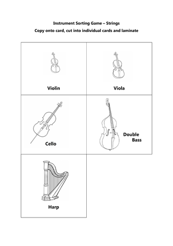 Musical Families & The Orchestra | Teaching Resources