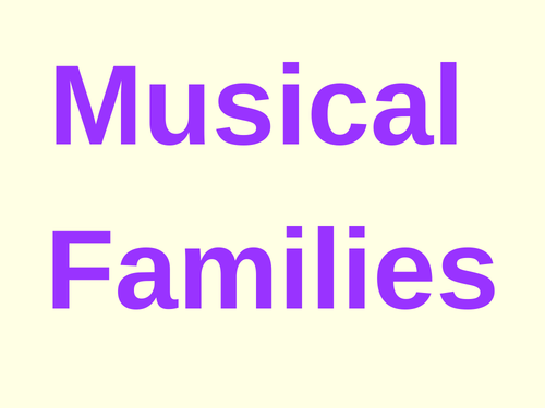 Musical Families & The Orchestra | Teaching Resources