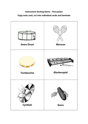Musical Families & The Orchestra | Teaching Resources