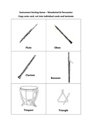 Musical Families & The Orchestra | Teaching Resources