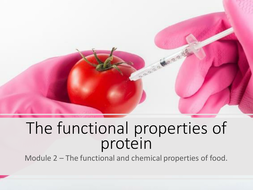 Protein - Functional and Chemical Properties | Teaching Resources