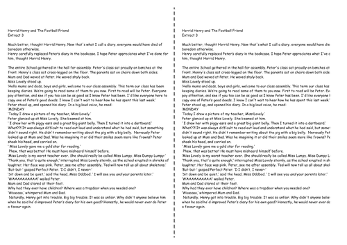 Year 4: Horrid Henry - Stories in Familiar Settings (Week 1 of 2 ...