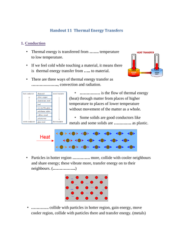 IGCSE Physics Energy Transfer Ways (CIE) | Teaching Resources