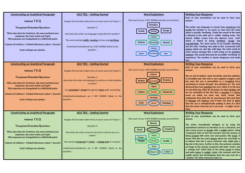 AQA 8700/2 GCSE English Language Revision Cards - Paper 2 | Teaching ... AQA 8700/2 GCSE English Language Revision Cards - Paper 2 | Teaching ...