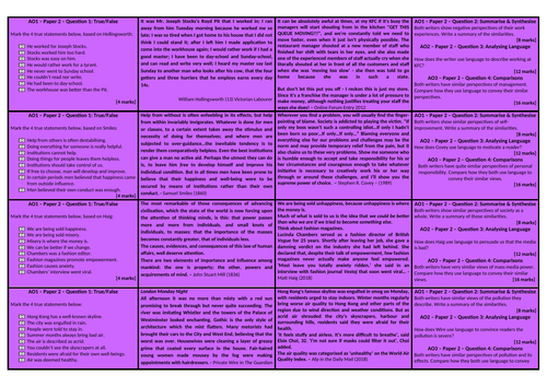 AQA 8700/2 GCSE English Language Revision Cards - Paper 2 | Teaching ... AQA 8700/2 GCSE English Language Revision Cards - Paper 2 | Teaching ...