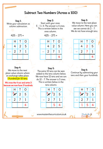 Year 3- Week 4 - Addition and Subtraction Differentiated Worksheets ...