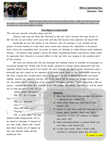 Travel Writing Comprehensions | Teaching Resources