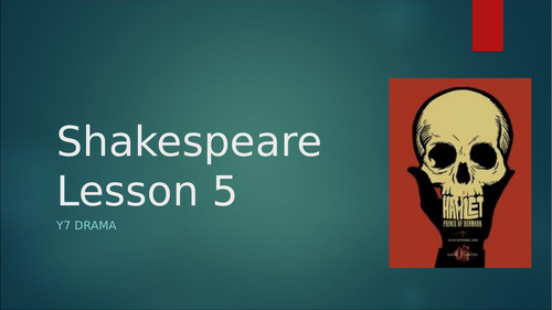 Drama - KS3 Introduction to Shakespeare - 5 Lesson SOW | Teaching Resources