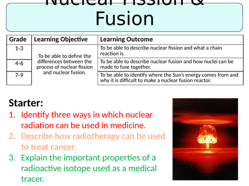 NEW AQA GCSE (2016) Physics - Radioactivity | Teaching Resources