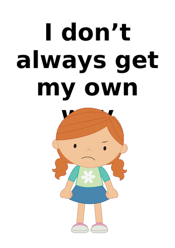 I don't always get my own way social story | Teaching Resources