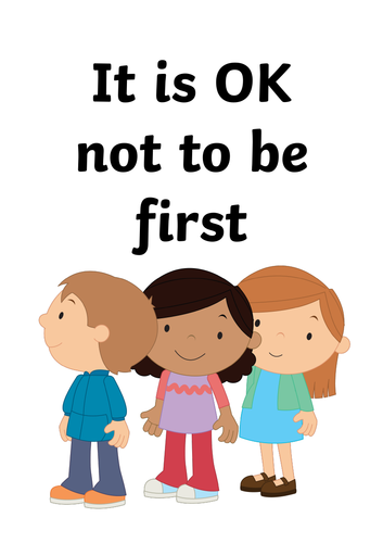 It's OK not to be first social story | Teaching Resources