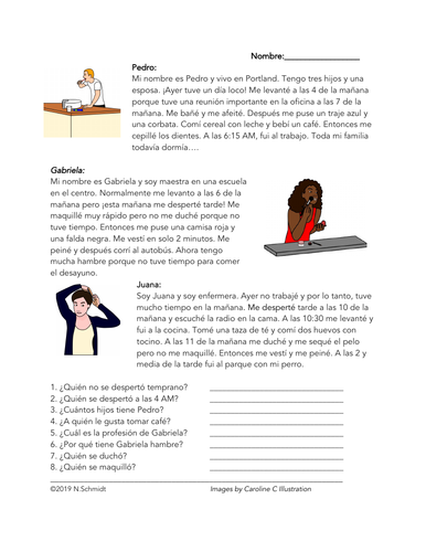 Preterite Readings Spanish Bundle: Top 5 Readings @35% off! (Pretérito ...