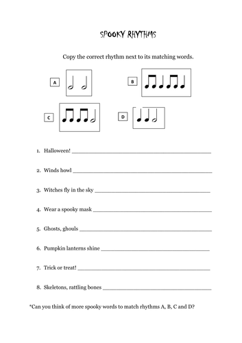 Let's make spooky sounds! KS2 music. | Teaching Resources