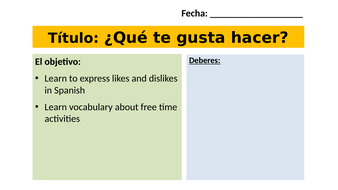 Viva 1 - Module 2 - Que te gusta hacer | Teaching Resources