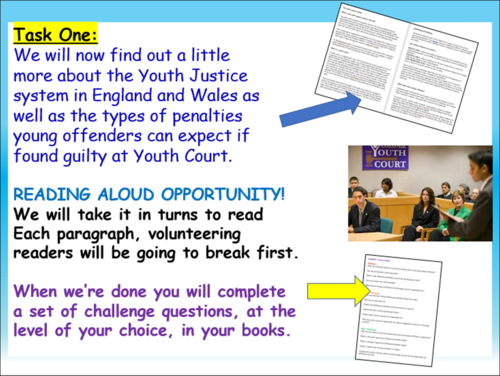 Youth Justice System AQA Citizenship | Teaching Resources